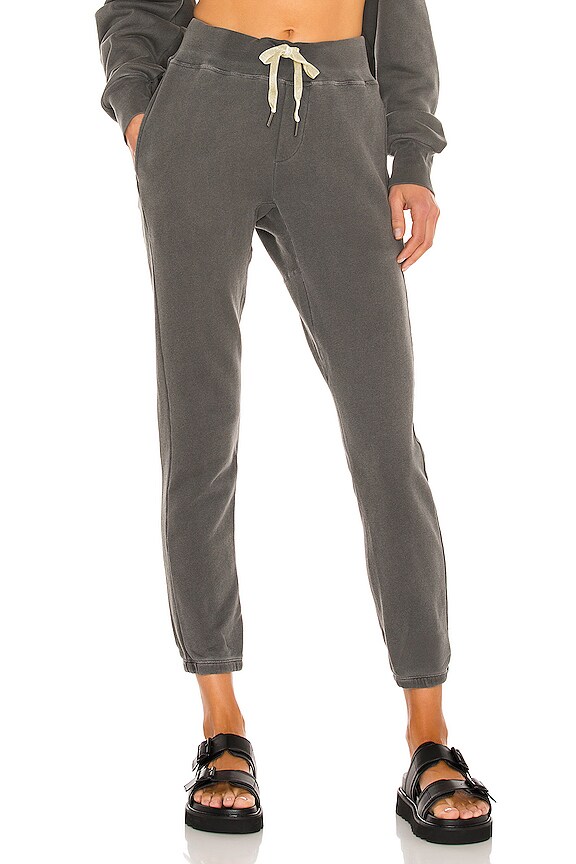 NSF Sayde Slouchy Slim Sweatpant in Pigment Black | REVOLVE