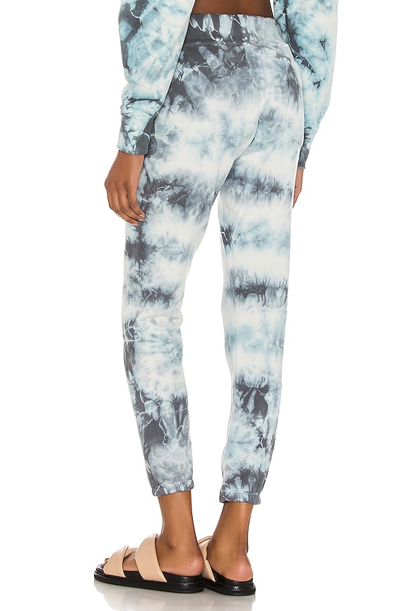 NSF Sayde Slouchy Slim Sweatpant in Storm Tie Dye | REVOLVE