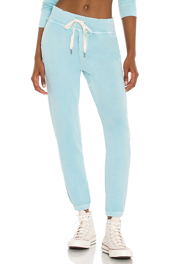 NSF Sayde Slouchy Slim Sweatpant in Pigment Blue Curacao | REVOLVE