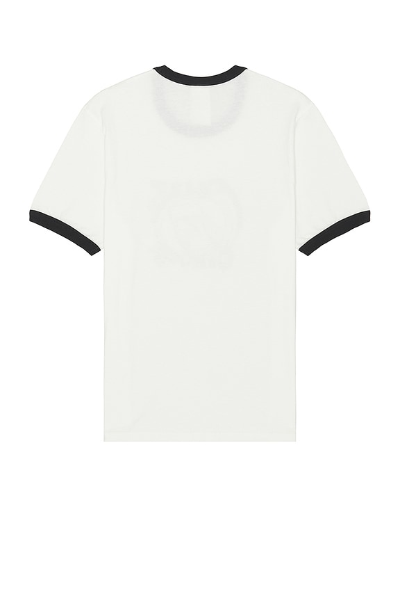 Nudie Jeans Ricky Fuzz Ringer T-Shirt in Off White | REVOLVE