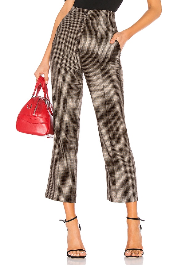 Nanushka Kos Pant in Stone Black | REVOLVE