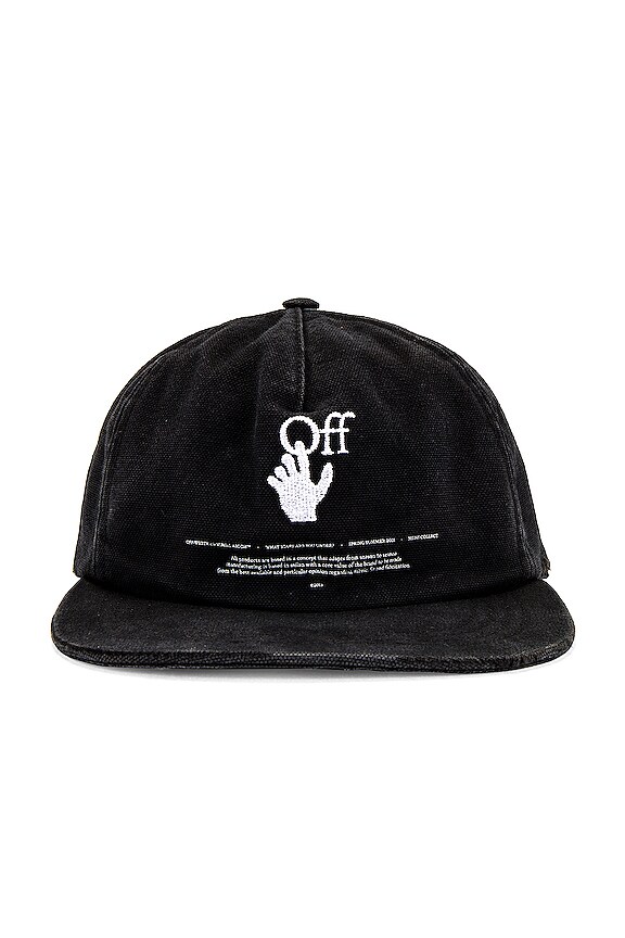 OFF-WHITE Hand Off Baseball cap in Black | REVOLVE