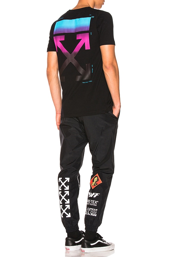 OFF-WHITE Gradient Over Tee in Black & Multicolor | REVOLVE