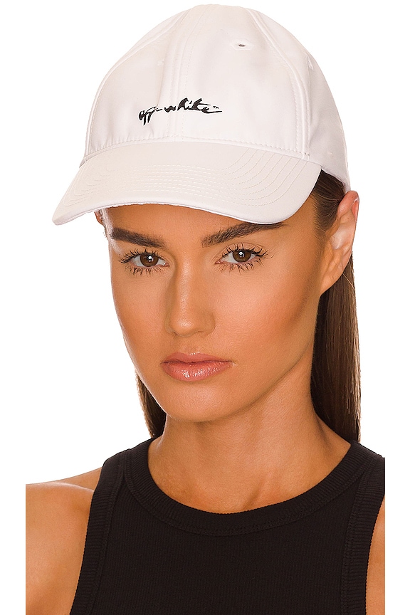 OFF-WHITE Off Soft Baseball Hat in White & Black | REVOLVE