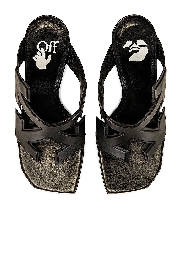 OFF-WHITE Arrow Sandal in Black | REVOLVE