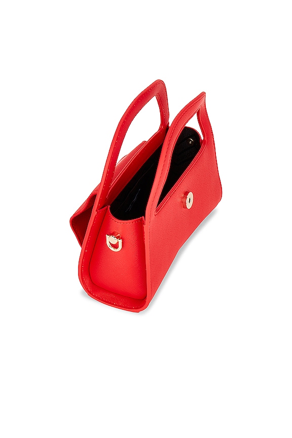 olga berg Ivy Curved Handle Bag in Red | REVOLVE
