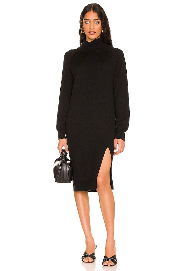 One Grey Day Rassi Midi Dress in Black | REVOLVE