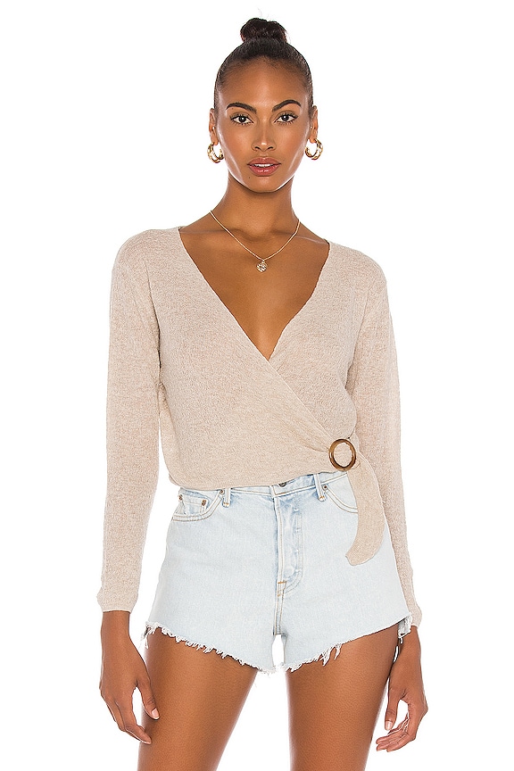 One Grey Day Benson Cross Front Top in Hayday | REVOLVE