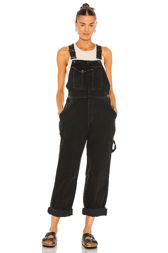 One Teaspoon Stanton St Overalls in Worn Black | REVOLVE