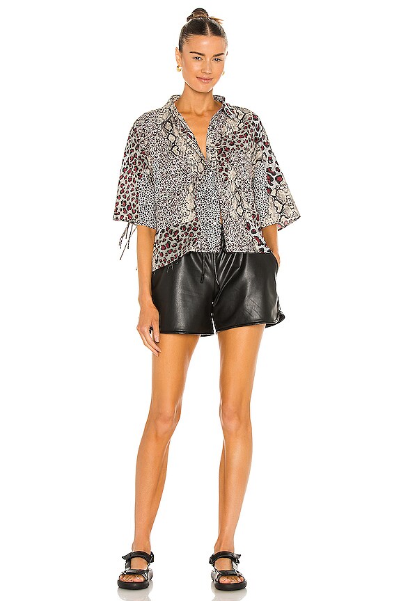 One Teaspoon Punk Python Fringed Savanna Shirt in Animal | REVOLVE