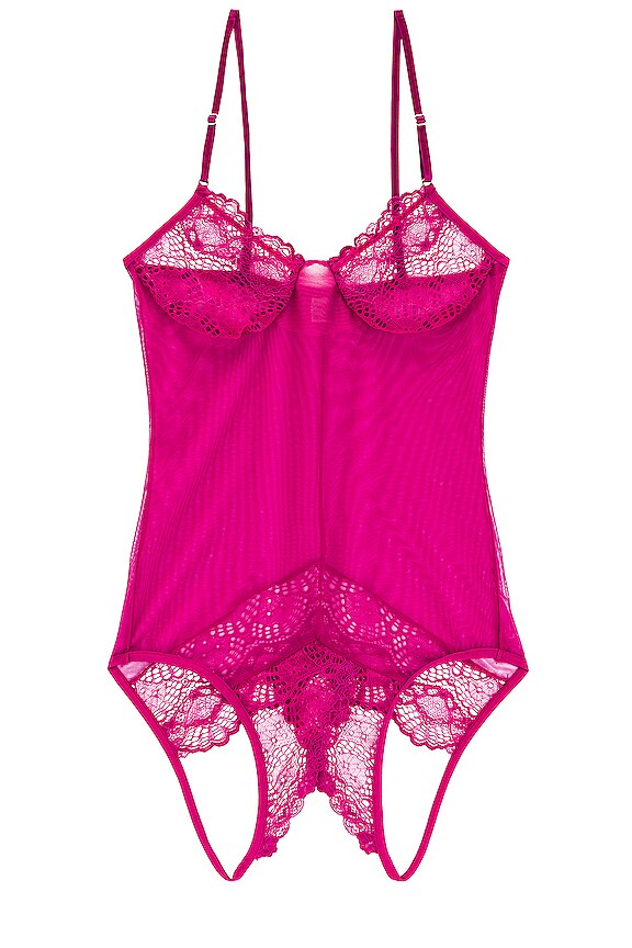 Only Hearts Whisper Sweet Nothings Coucou Bodysuit In Fuchsia Revolve