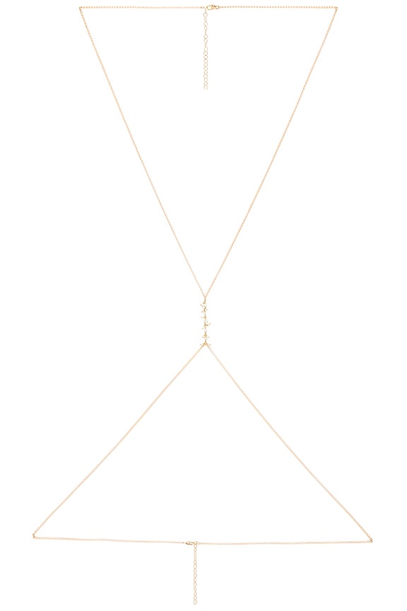 Paradigm Salty Body Chain in Gold & Pearl | REVOLVE