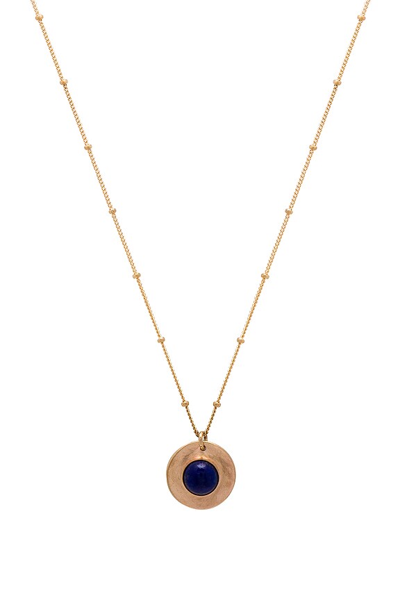 Paradigm Heirloom Coin Necklace in Lapis | REVOLVE