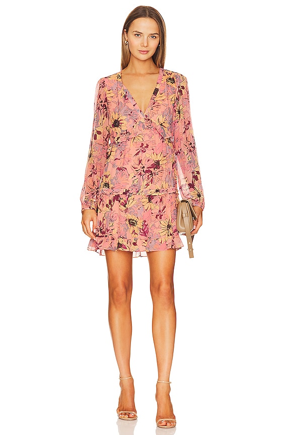 PAIGE Misty Dress in Pink Multi | REVOLVE