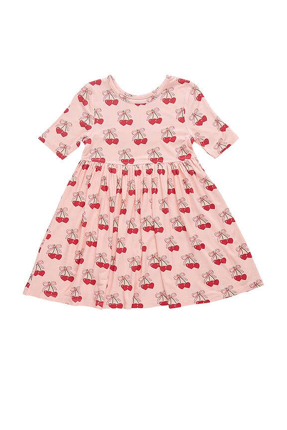 Pink Chicken Girls Bamboo Steph Dress in Cherry Hearts | REVOLVE