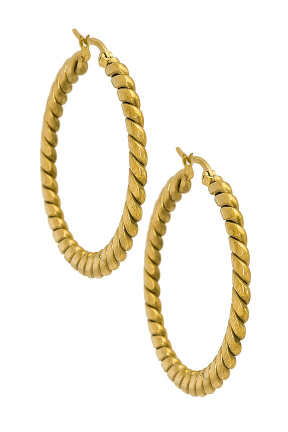 petit moments Pim Hoops in Gold | REVOLVE