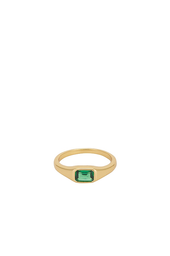petit moments Rectangle Stone Ring in Gold | REVOLVE