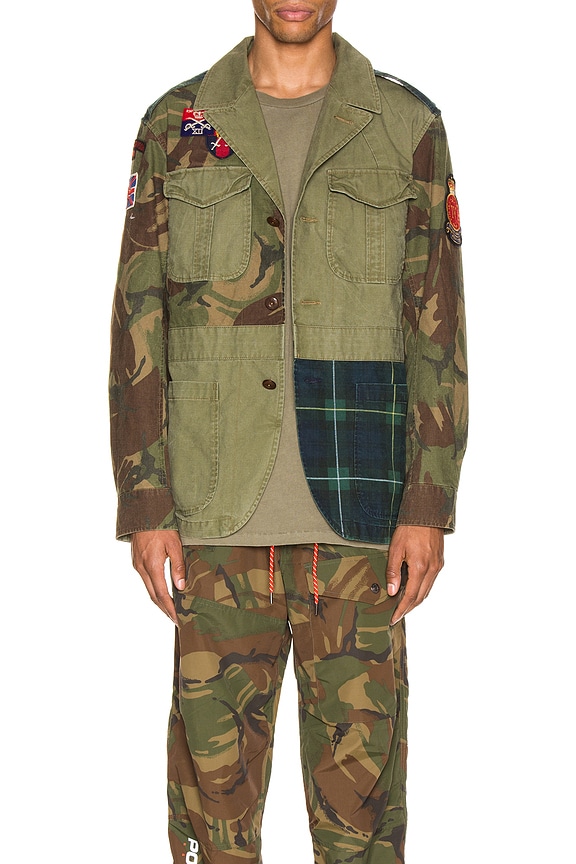Polo Ralph Lauren Hybrid Jacket in British Elmwood & Camo & Plaid | REVOLVE