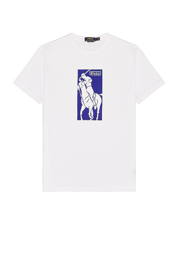 Polo Ralph Lauren Graphic Tee in White | REVOLVE