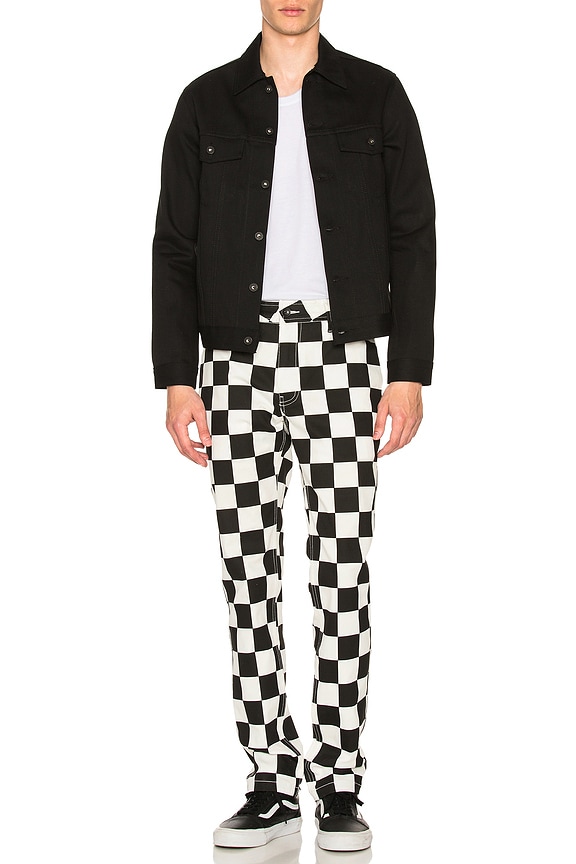 Publish Classic Fit Check Pant in Black | REVOLVE