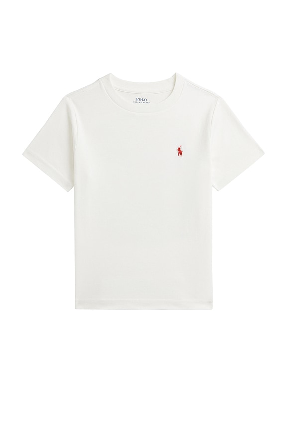 Polo Ralph Lauren Kids Polo Logo Graphic Tee in Paper White | REVOLVE