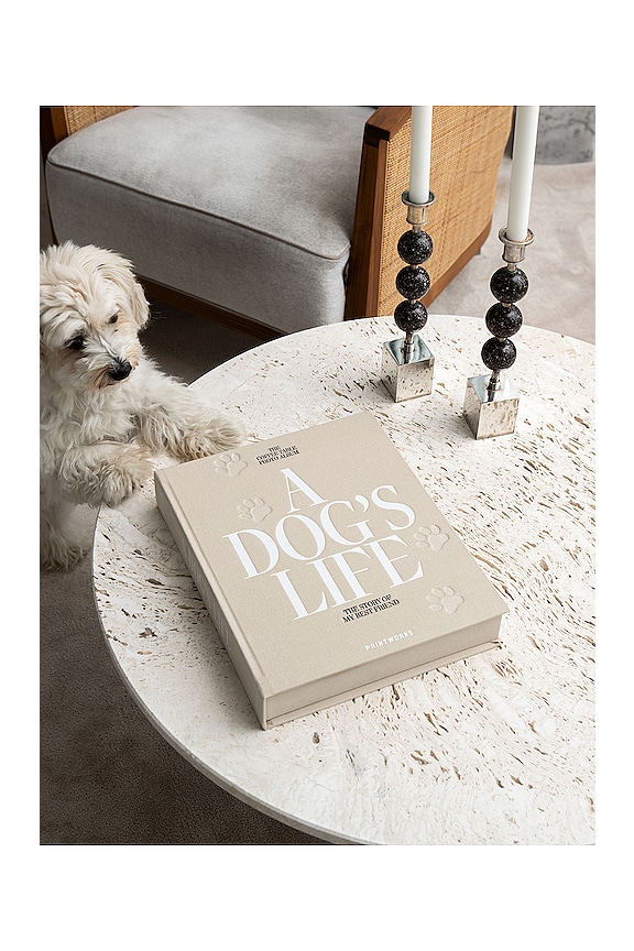 Printworks A Dog's Life Dog Album in Beige | REVOLVE