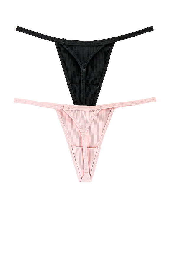 Privacy Please Casandra G String 2 Pack in Black, Peony in Black Peony ...