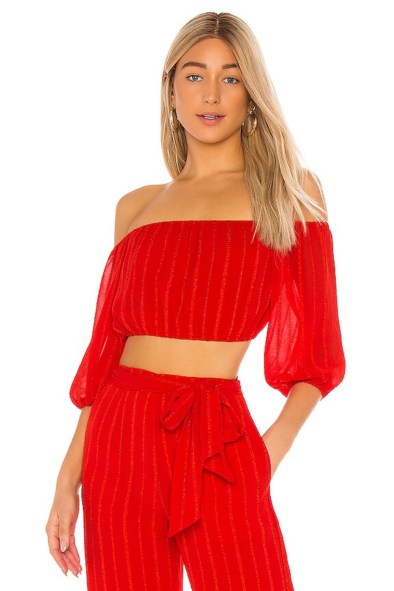 Privacy Please Natalie Top in Scarlet Red | REVOLVE