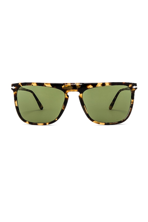 Persol PO3225S in Tortoise Brown Beige & Green | REVOLVE