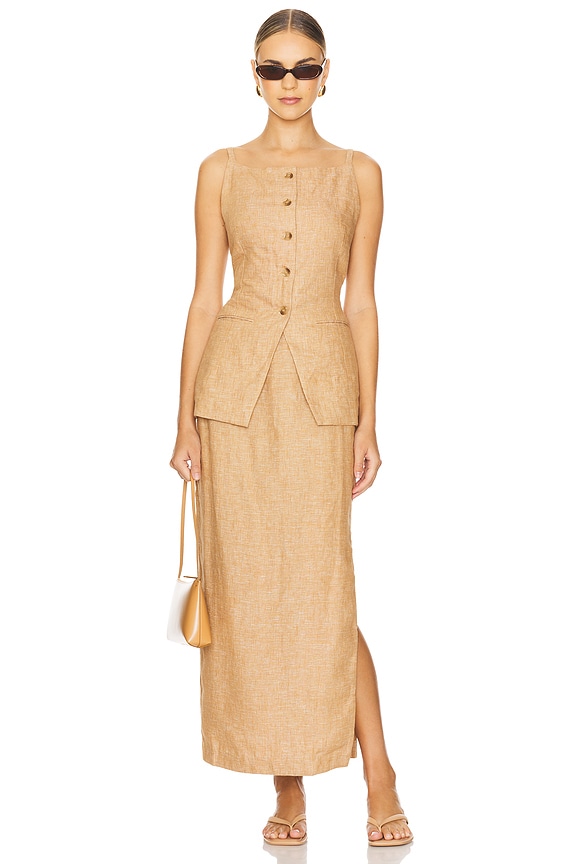 Posse Nancy Pencil Skirt in Walnut | REVOLVE