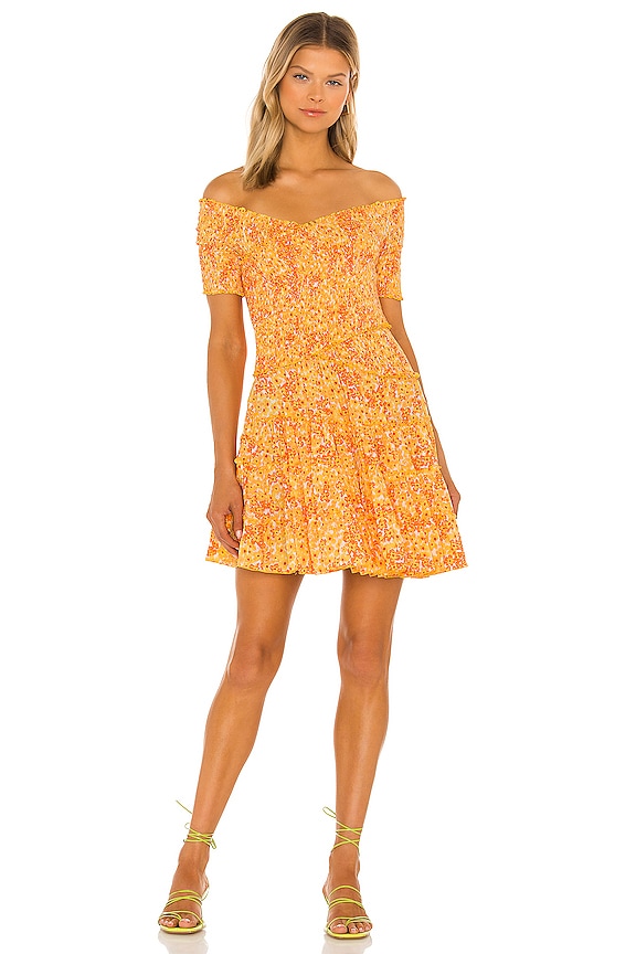 Poupette St Barth Soledad Mini Dress in Yellow Hortensia | REVOLVE