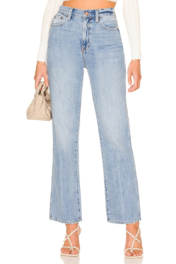 PISTOLA Cassie Super High Rise Straight Leg in April Showers | REVOLVE