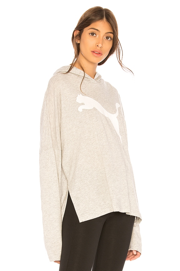 Puma Urban Sports Hoodie in Light Gray Heather | REVOLVE