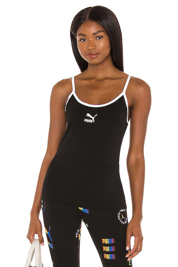 Puma Classics Logo Tank in Puma Black | REVOLVE