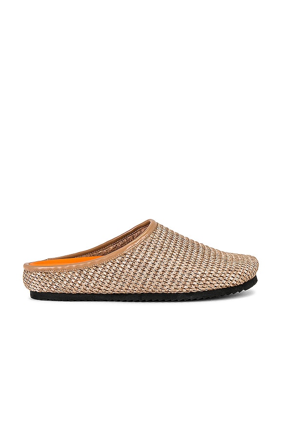 R0AM the Raffia Mule in Natural | REVOLVE