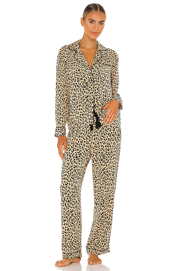 Rails Clara Pajama Set in Sand Jaguar | REVOLVE