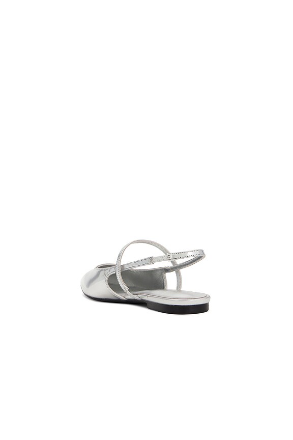 RAYE Eva Flat in Silver | REVOLVE