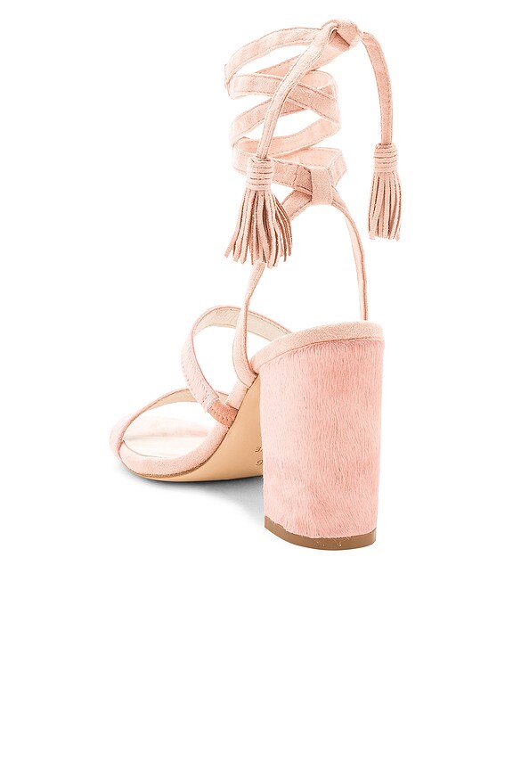RAYE x STONE_COLD_FOX Henna Calf Hair Sandal in Blush | REVOLVE