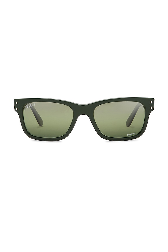 Ray-Ban Mr Burbank Sunglasses in Green in Black | REVOLVE