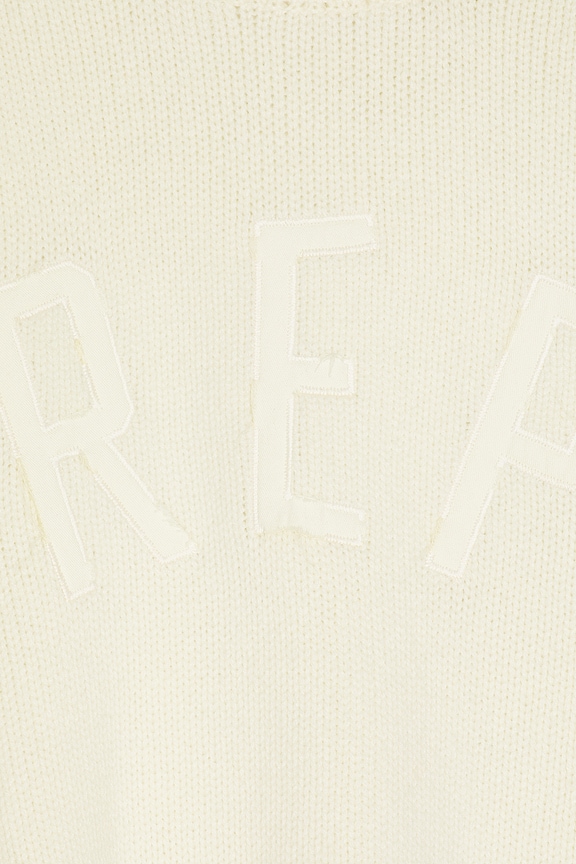 REPRESENT Rep Knit Jumper in Oat | REVOLVE