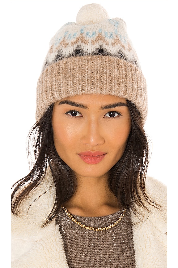 Rag & Bone Fran Beanie in Camel Multi | REVOLVE