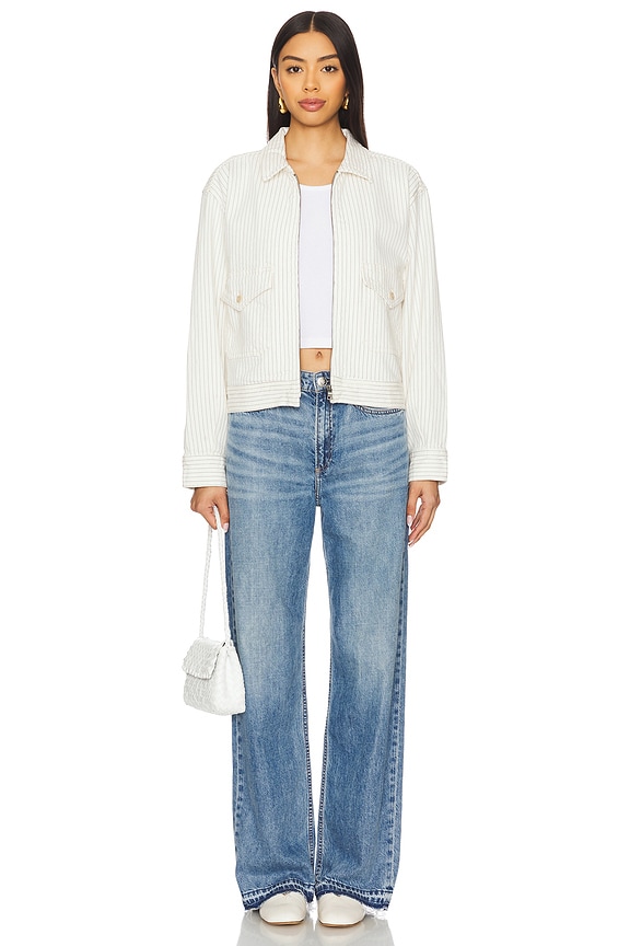 Rag & Bone Featherweight Logan Mid Rise Wide Leg Jeans in Orian | REVOLVE