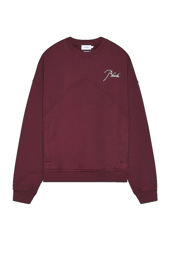 Rhude Crewneck in Bordeux | REVOLVE