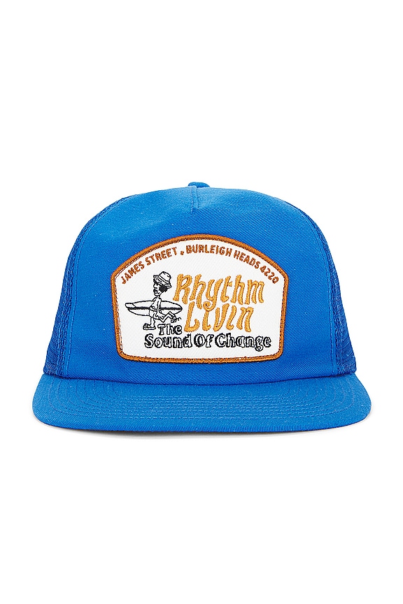 Rhythm Pathway Trucker Cap in Artic Blue | REVOLVE