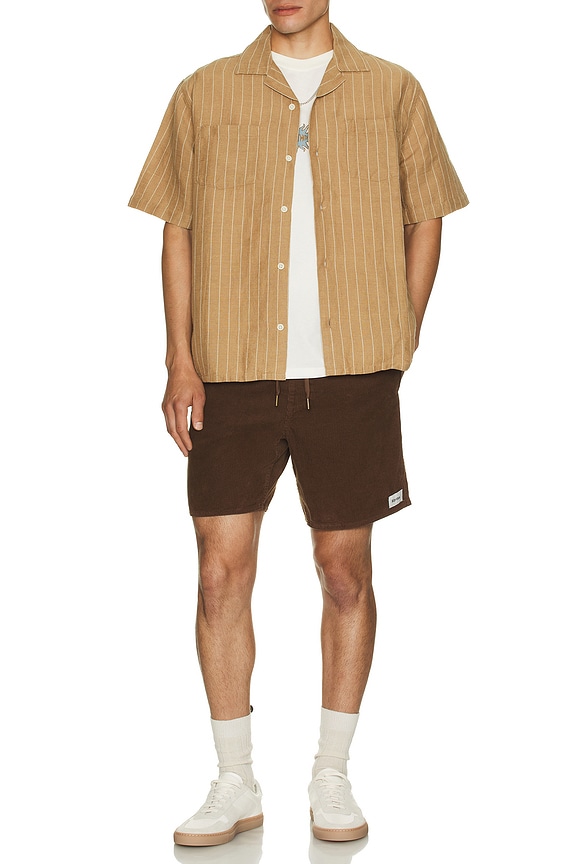 Rhythm Classic Cord Jam Shorts in Chocolate | REVOLVE