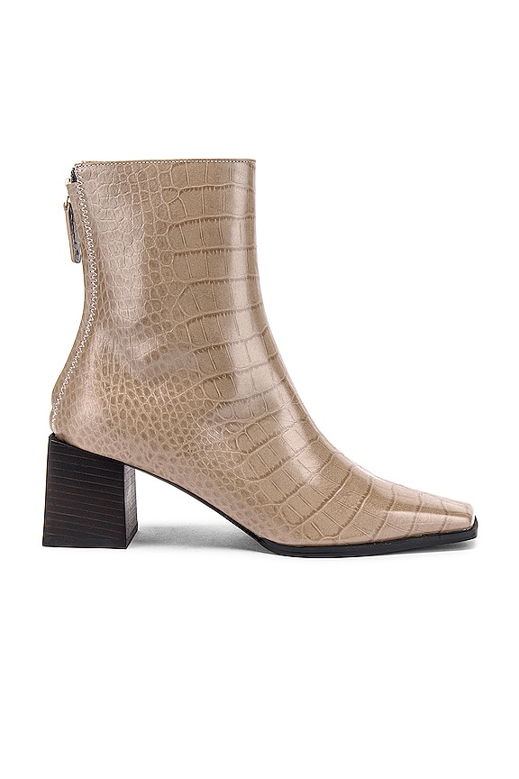 Reike Nen Cube Heel Basic Boots in Taupe | REVOLVE