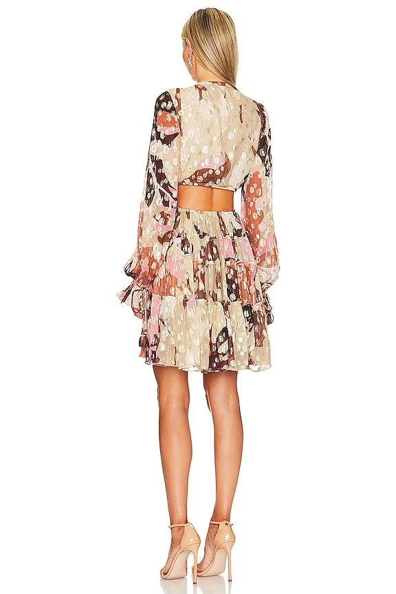 ROCOCO SAND Mini Dress in Beige | REVOLVE