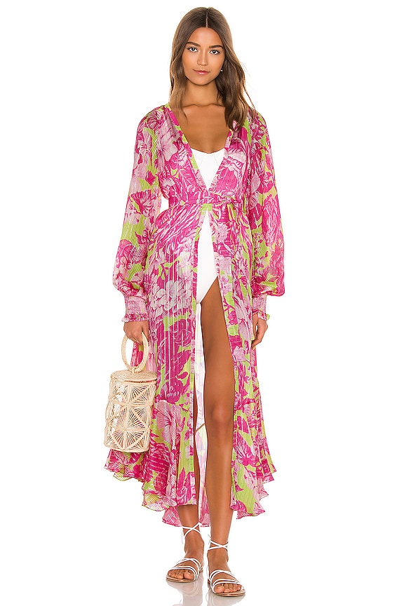 ROCOCO SAND Ziba Kimono in Neon Pink | REVOLVE