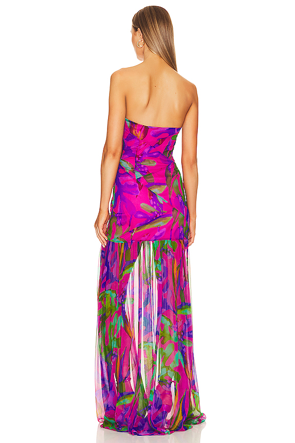 retrofete Nicole Silk Dress in Tropical Leaf | REVOLVE