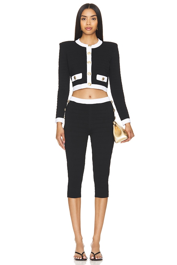 retrofete Moore Jacket in Black & White | REVOLVE